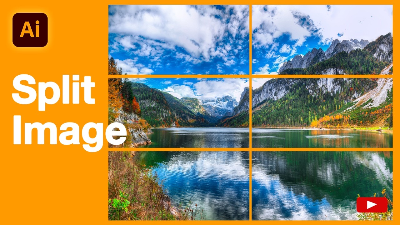 Split An Image In Adobe Illustrator Youtube