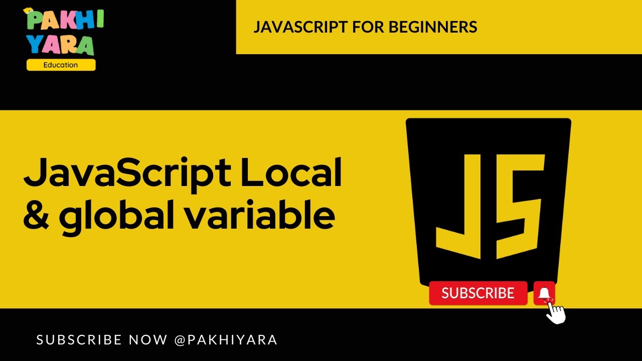 Javascript Local Global Variable In Javascript Youtube