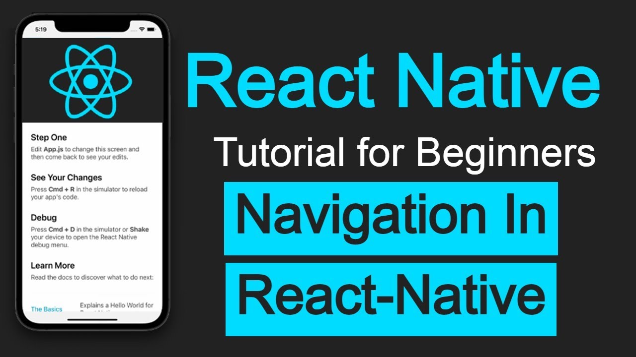 React Native Tutorial 38 React Native Navigation V6 Youtube