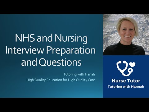 Nhs And Nursing Interview Questions And Preparation Youtube