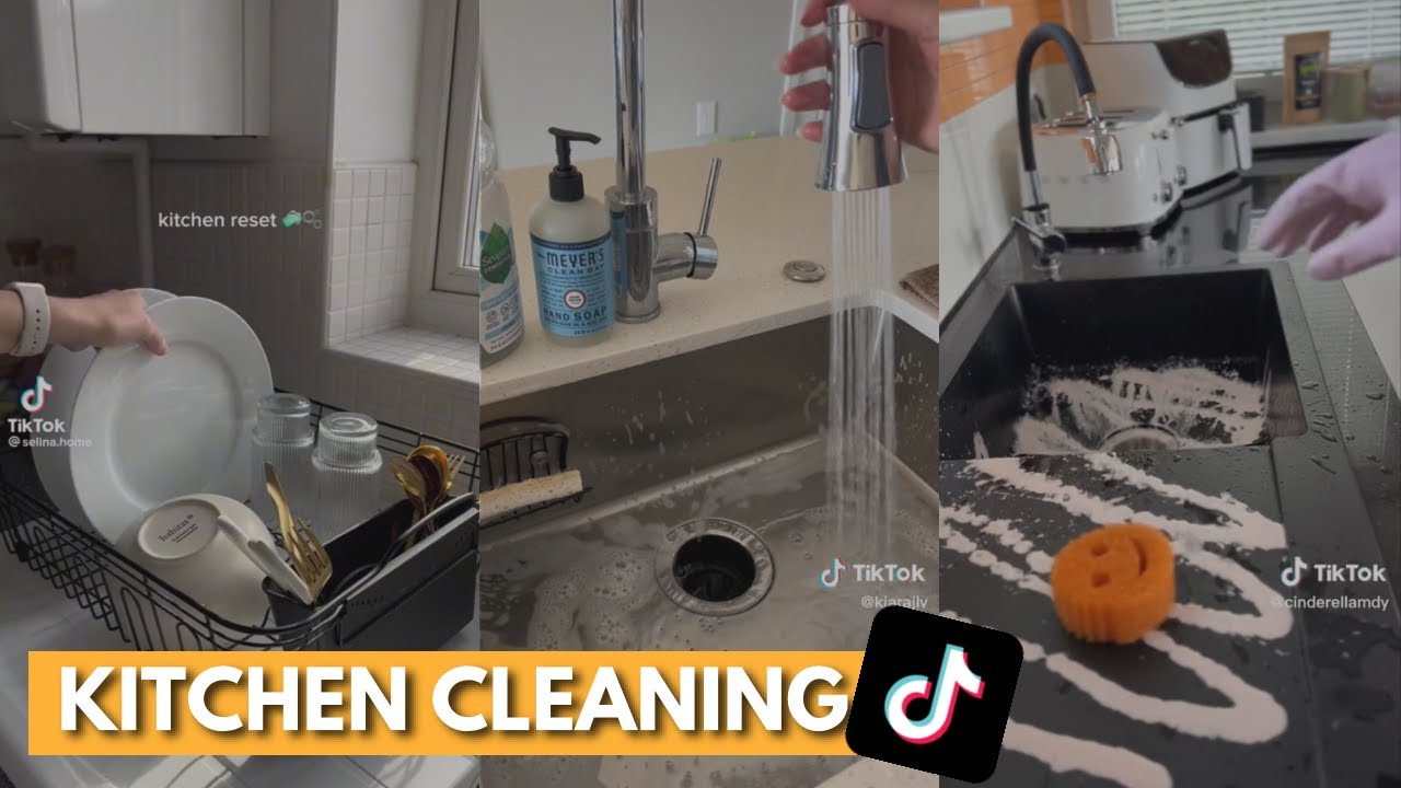 20 Minute Asmr Kitchen Cleaning Kitchen Tiktok Asmr Compilation