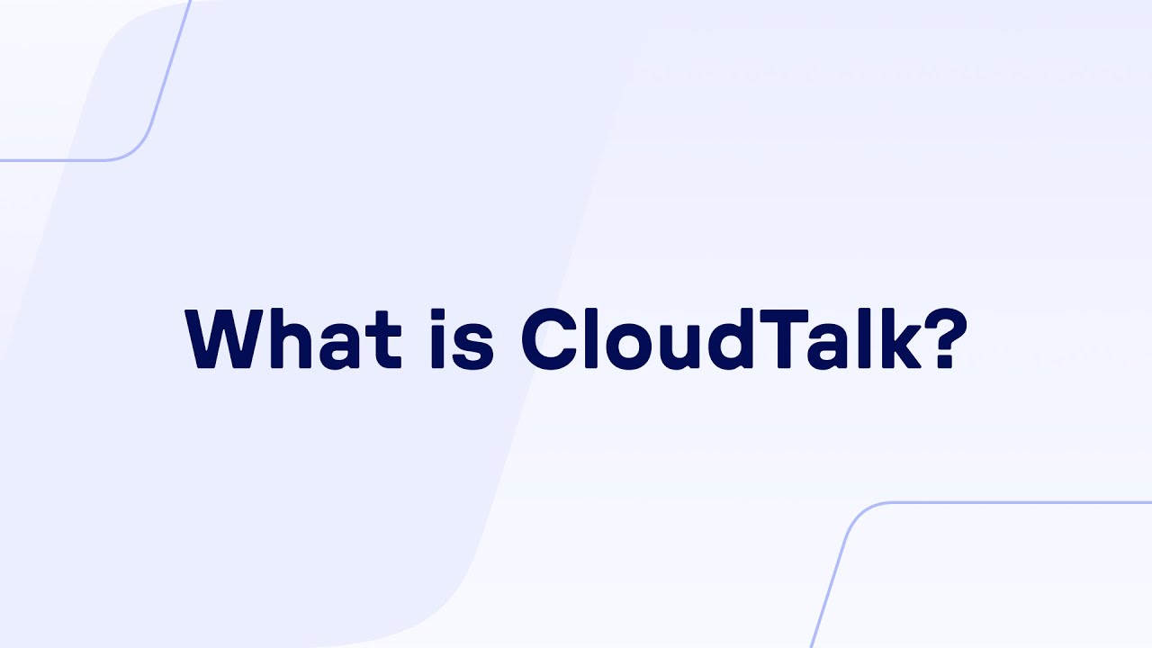 What Is Cloudtalk Youtube