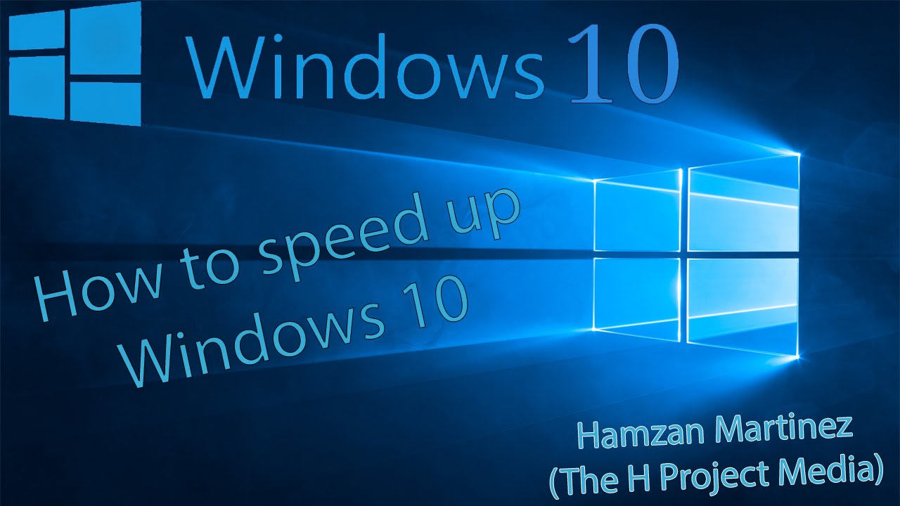How To Speed Up Tweak Windows 10 Youtube