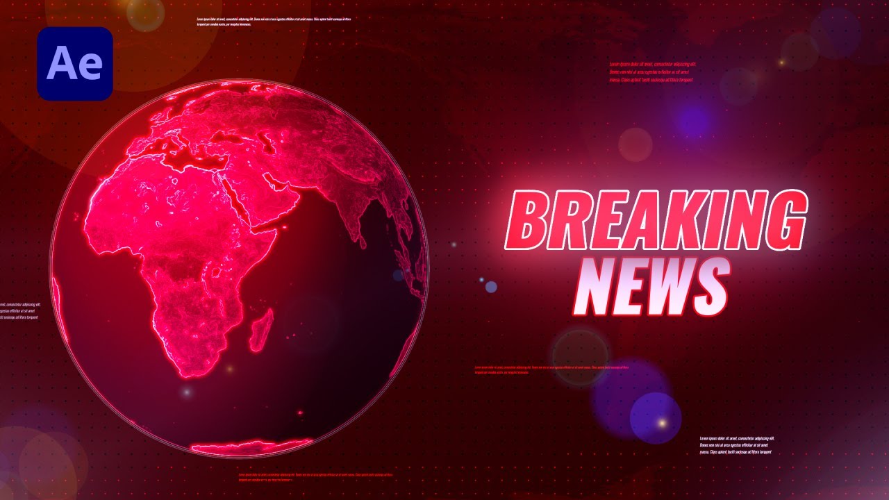 Breaking News Intro After Effects Tutorial Youtube