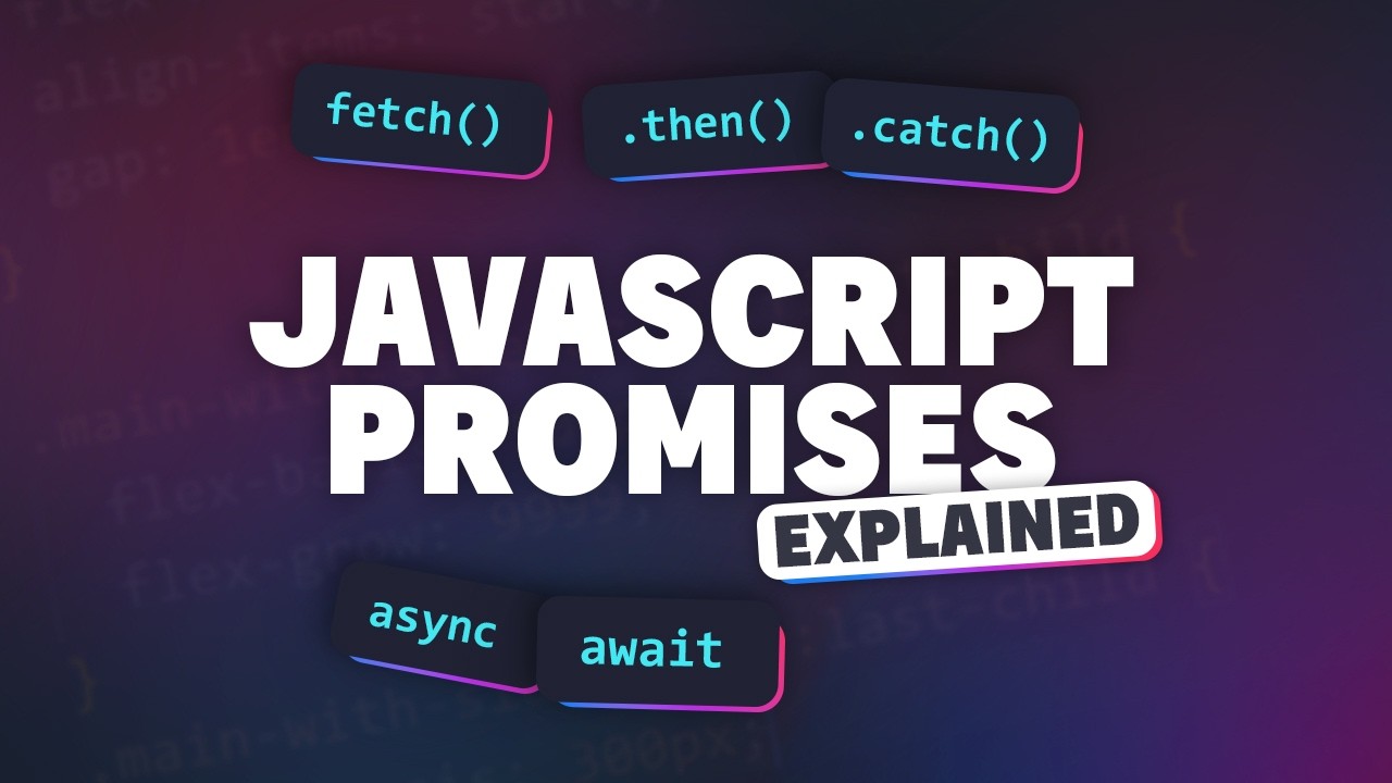 Javascript Promises Crash Course Youtube
