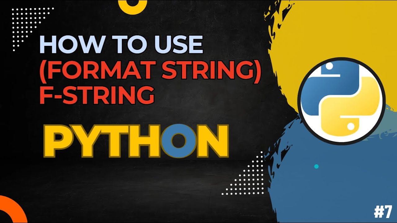 How To Use F String In Python Youtube