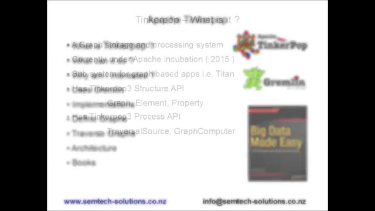 An Introduction To Apache Tinkerpop Youtube