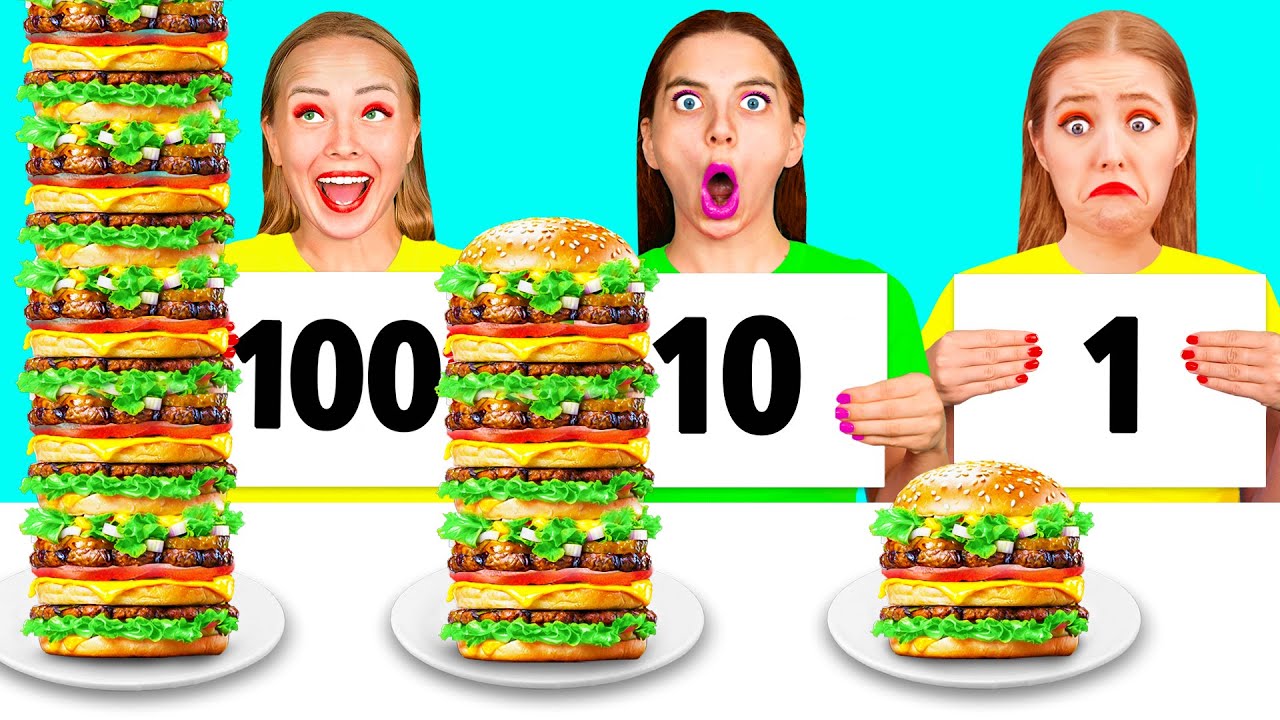 Tantangan 100 Lapis Makanan Resep Lezat Fun Challenge Youtube