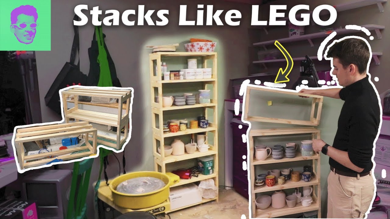 How To Build Cheap Modular Stacking Shelves Youtube