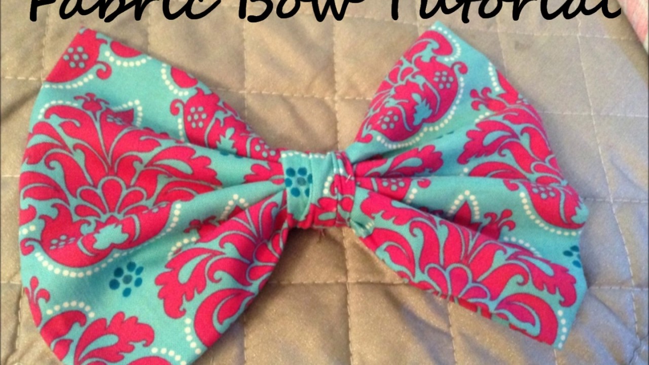 Fabric Bow Tutorial Youtube