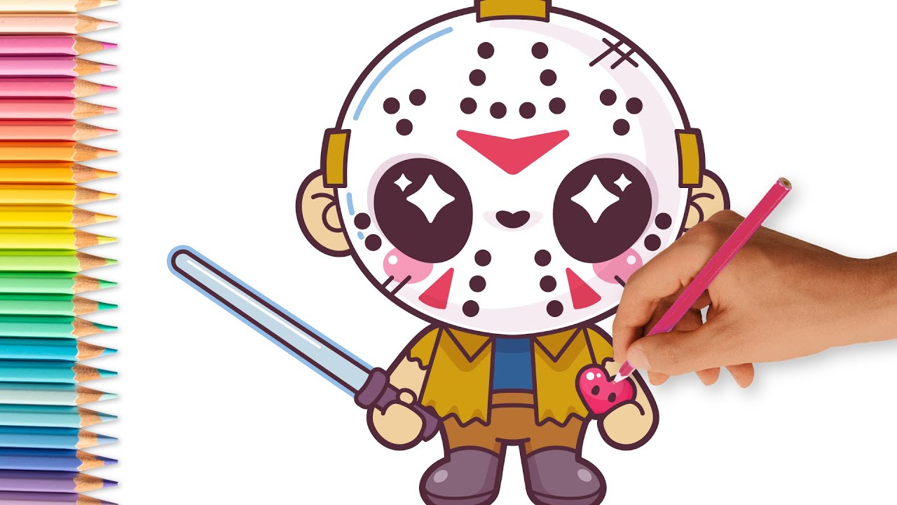 Cómo Dibujar A Jason Voorheer De Viernes 13 Dibujos Kawaii Dibujos