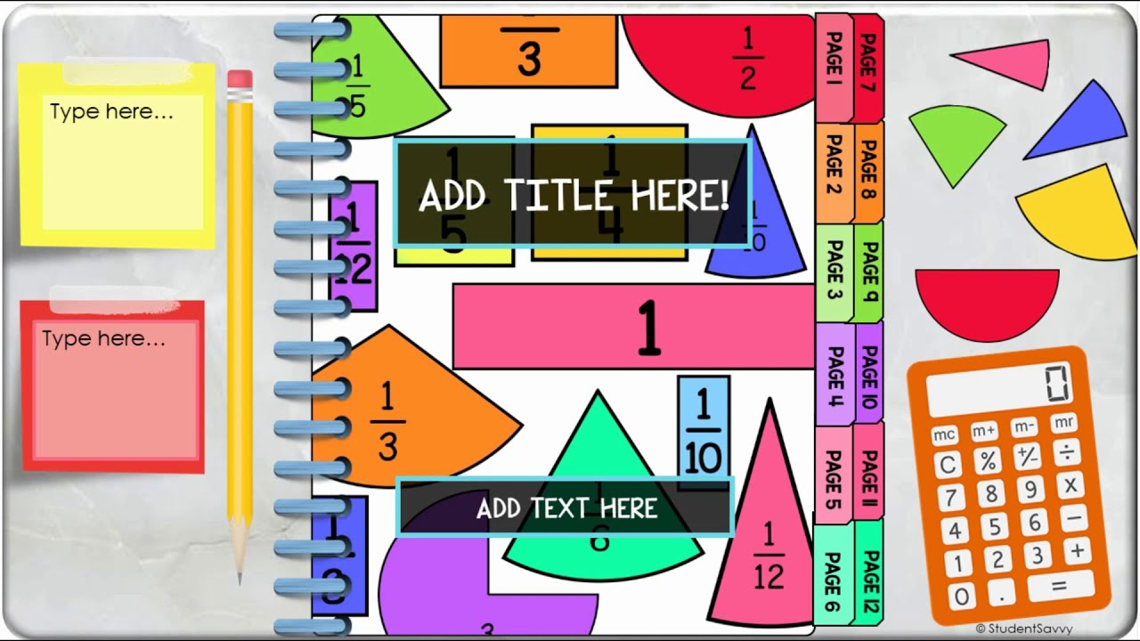 Math Digital Interactive Notebook Covers Preview Youtube