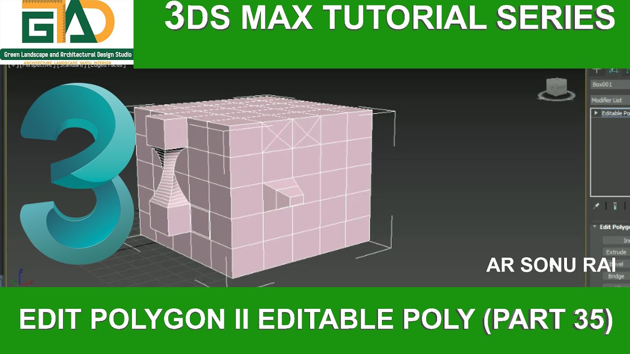 Edit Polygon Ii Editable Poly Ii 3ds Max Full Tutorial Series Part 35