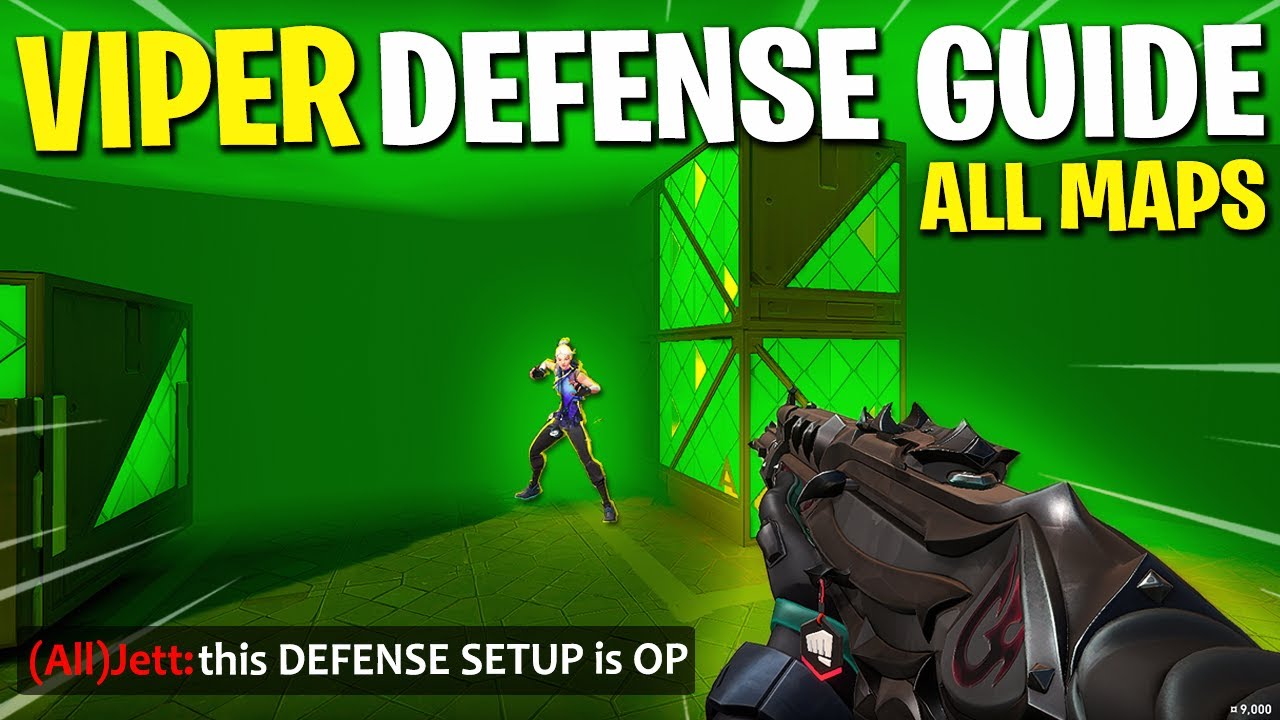 The Best Viper Defense Setups For Every Map In Valorant Smoke Orb One