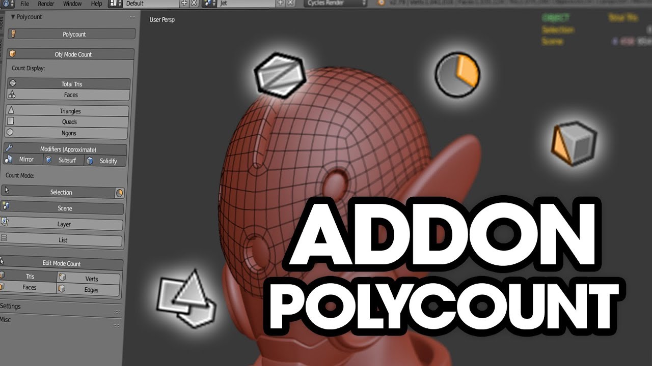 Cómo Utilizar El Addon Polycount Youtube