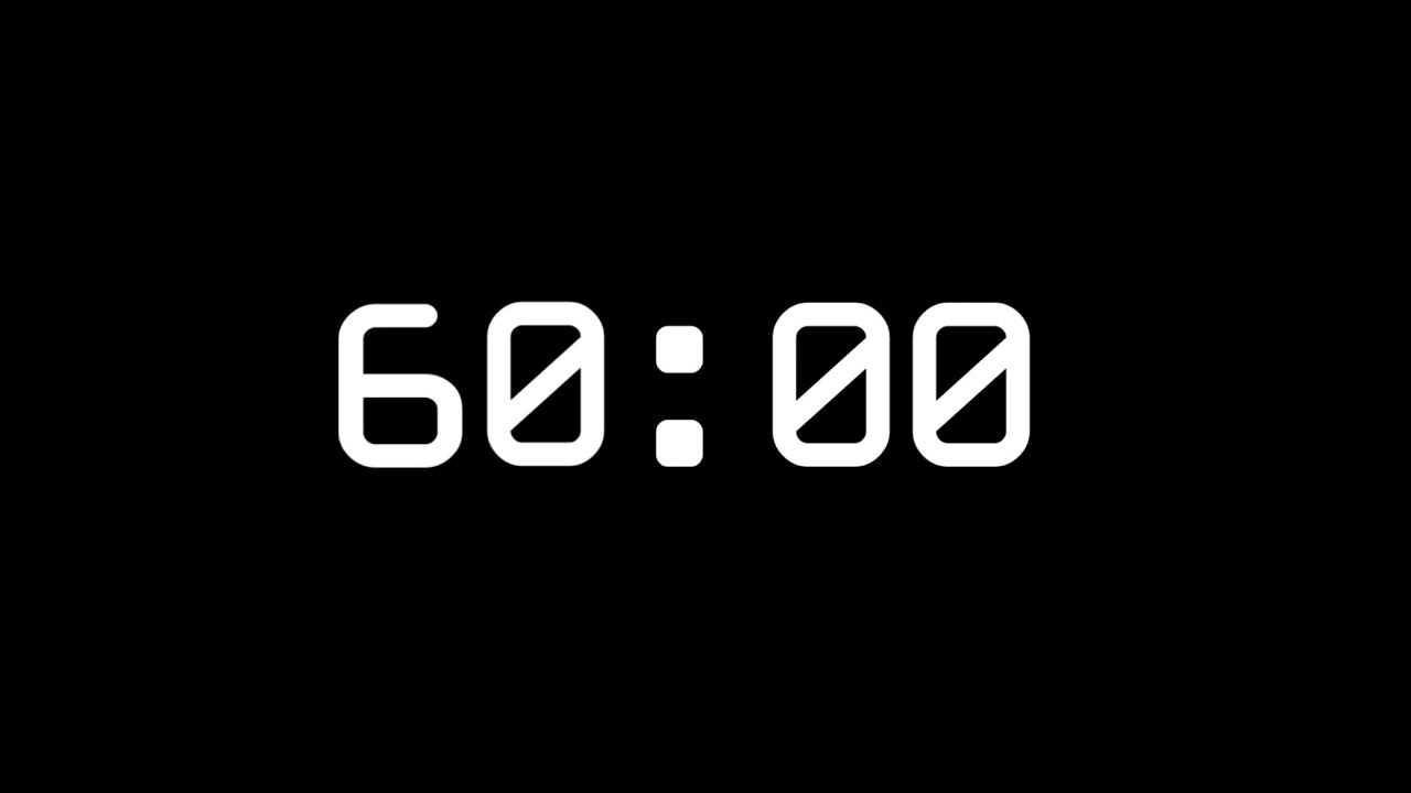 60 Second Timer Countdown 4k 30fps Hdr Ultra Hd Youtube