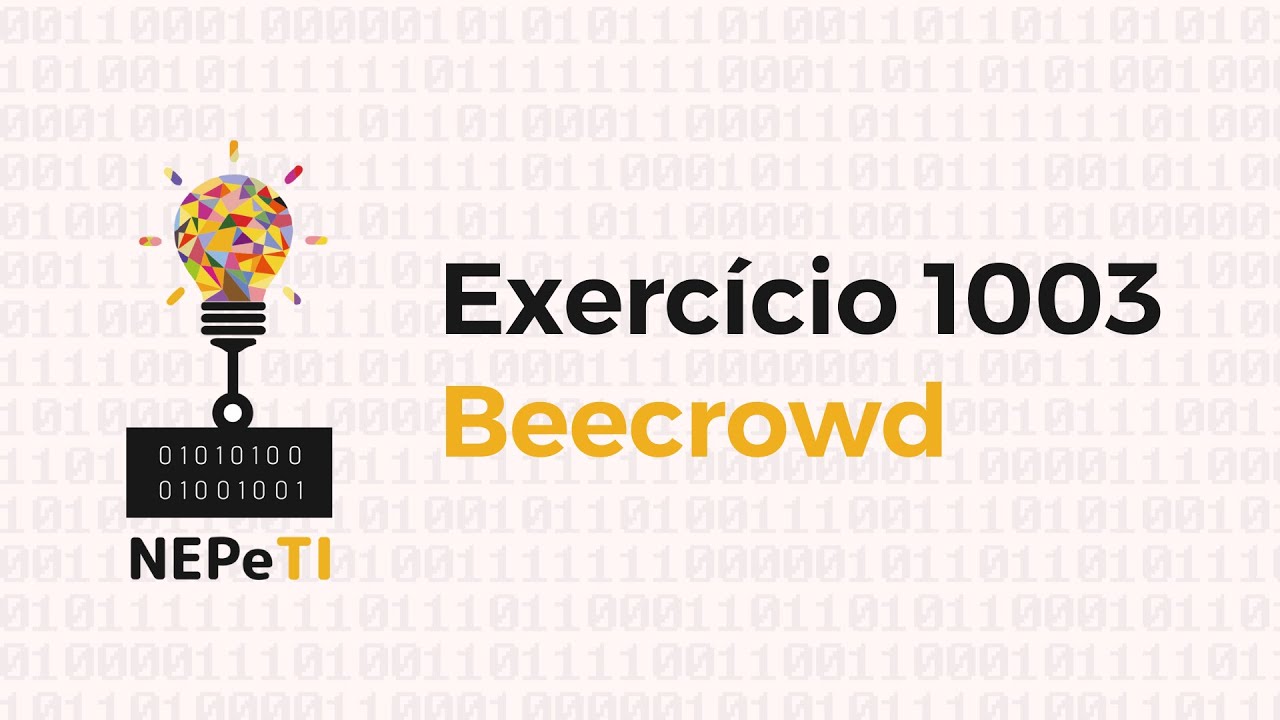 Resolvendo O Exercício 1003 No Beecrowd Youtube