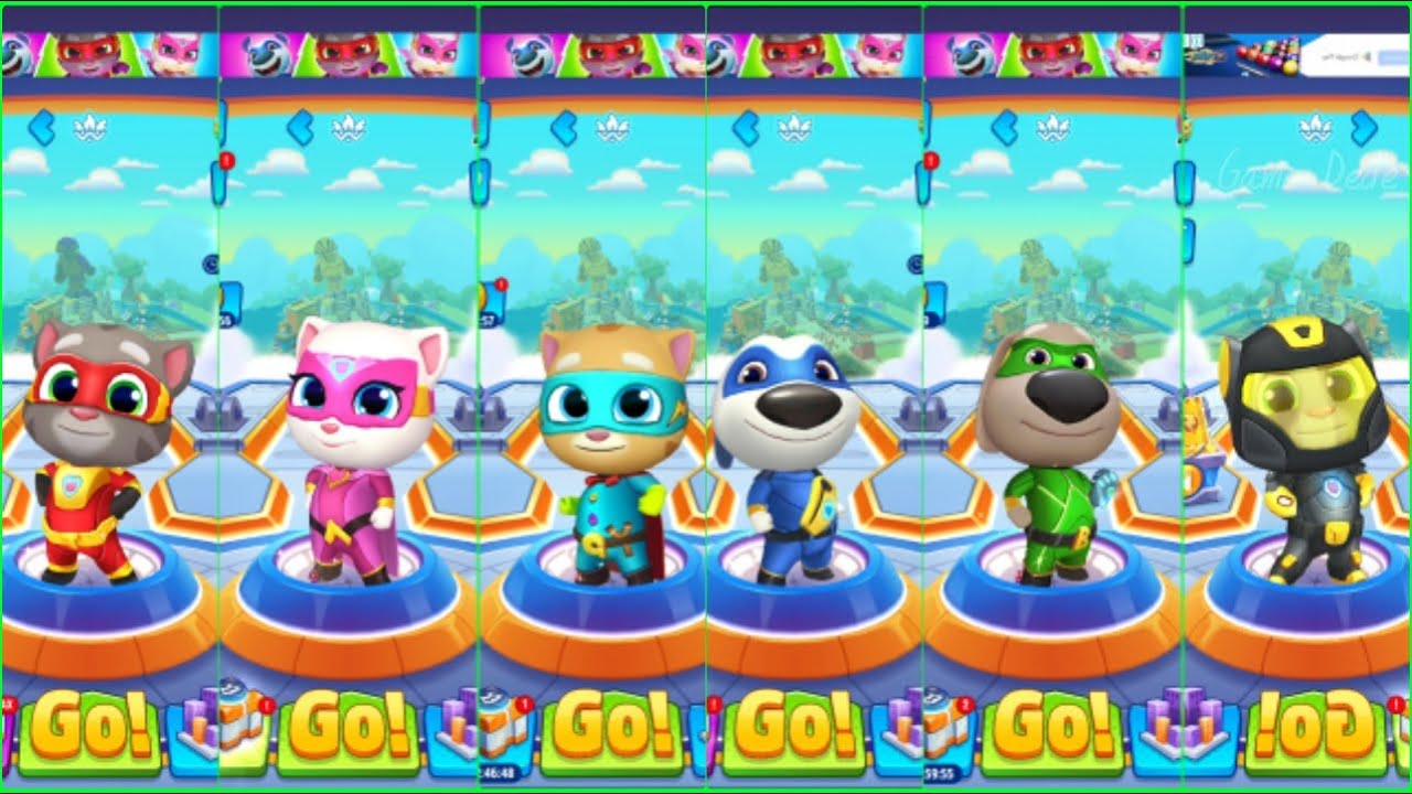 Talking Tom Hero Dash All Characters Gameplay Android Ios By Outfit7