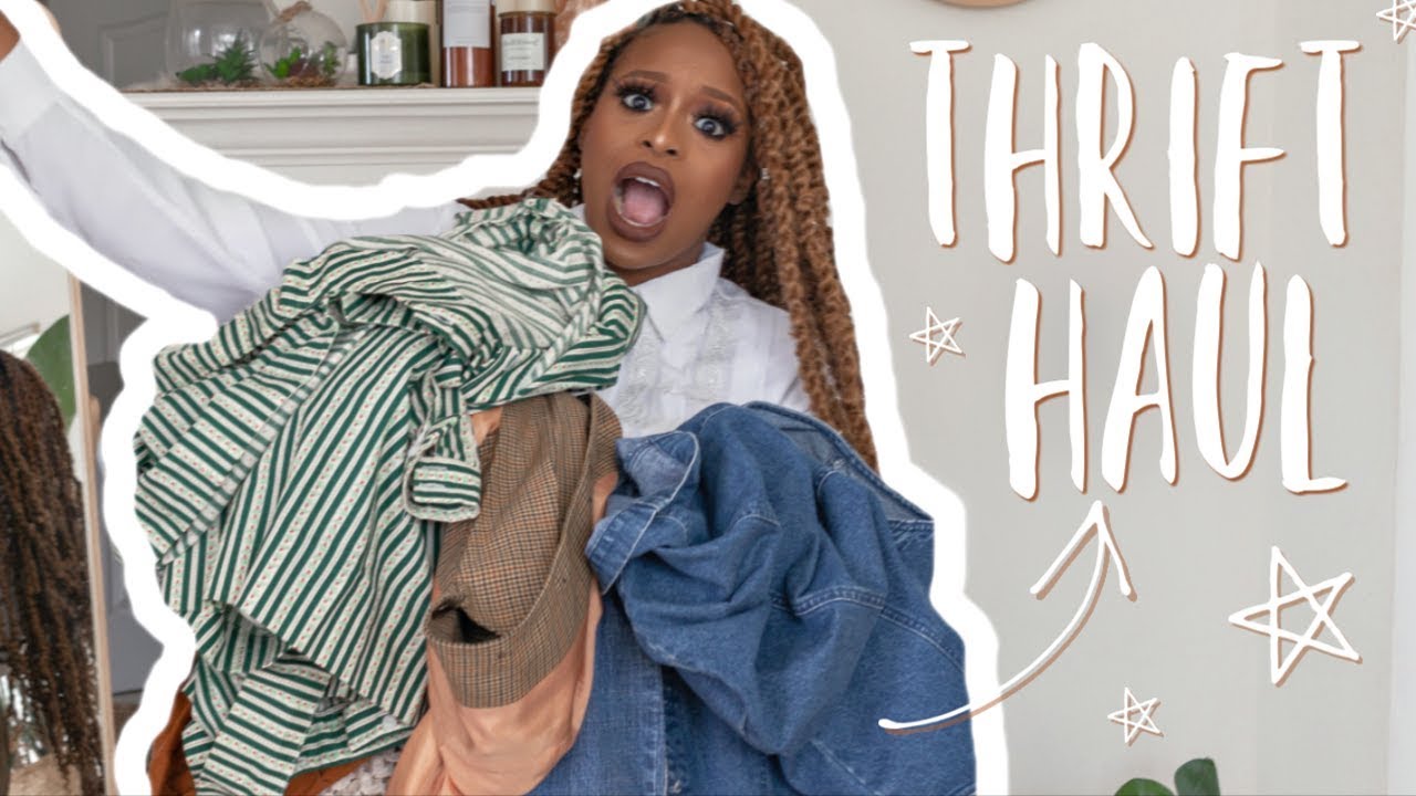 Thrift Store Haul Try On Thrifting Tips Youtube