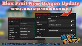 Dragon Blox Fruits Dragon Rework Update Script Speed Hub X Script For ...