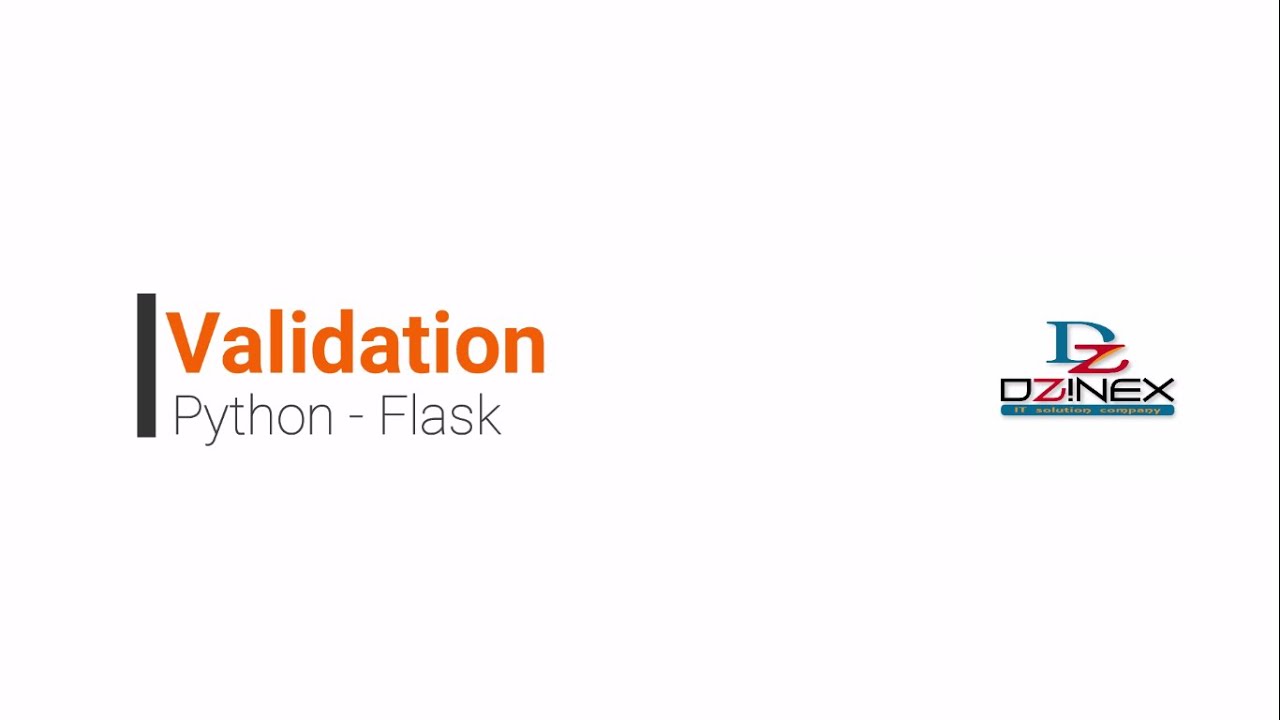 Python Flask Validation Youtube