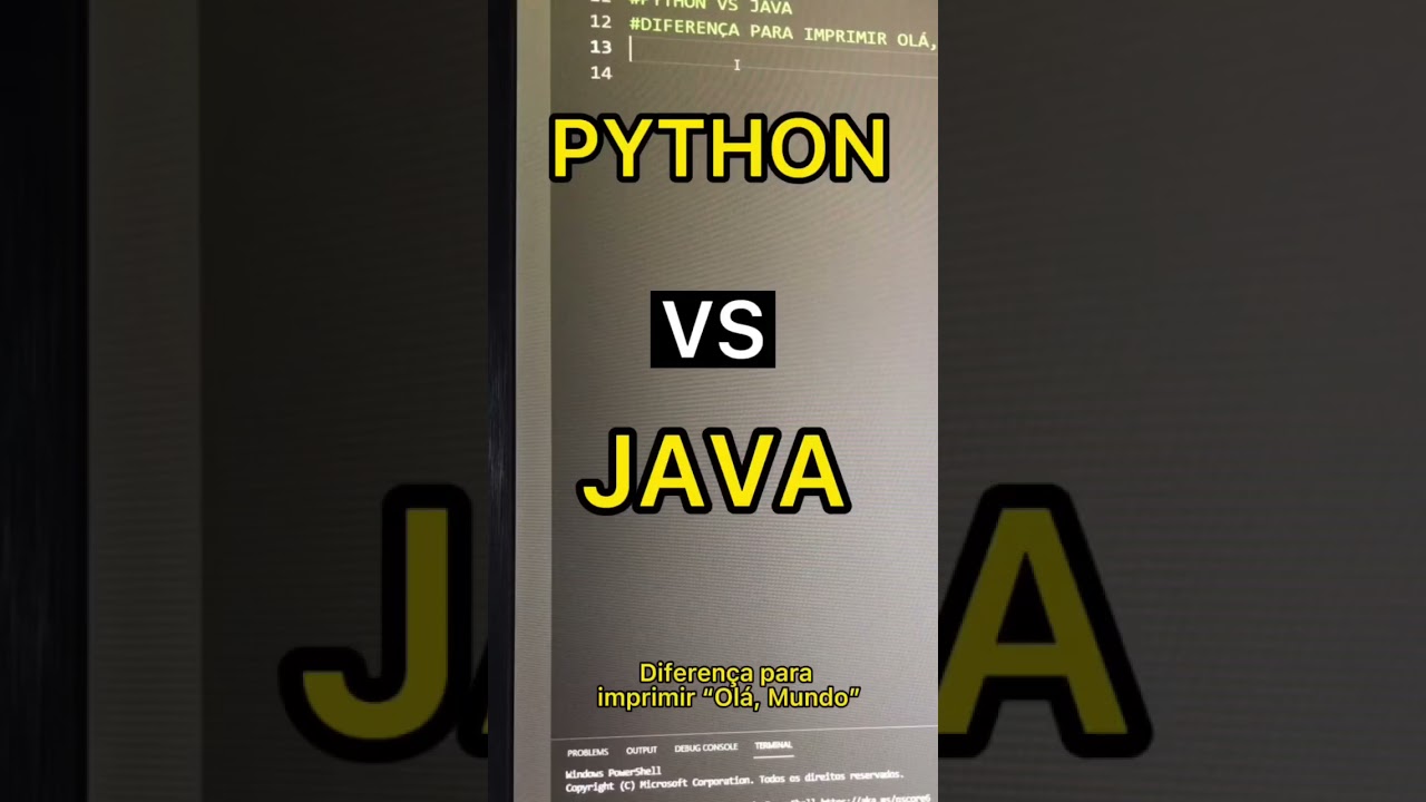 Python Vs Java Olá Mundo Youtube