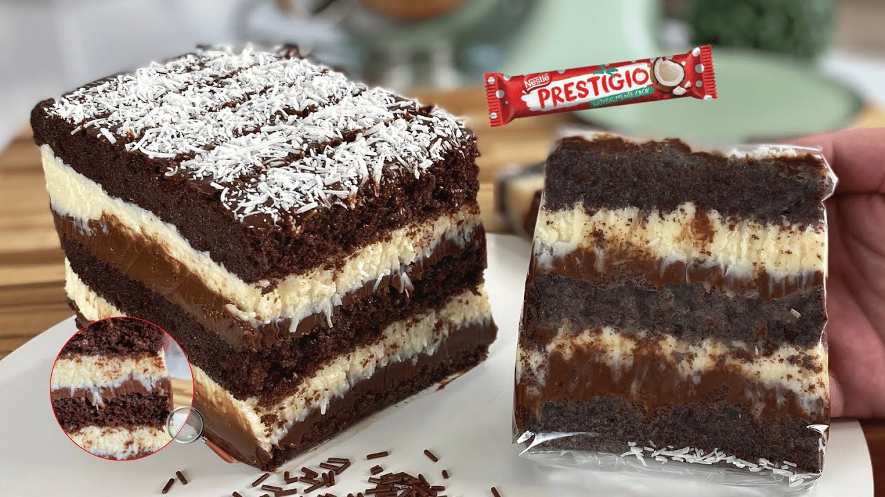 Fatia De Bolo Gourmet De Prestígio Tendência Para Fazer E Lucrar Muito