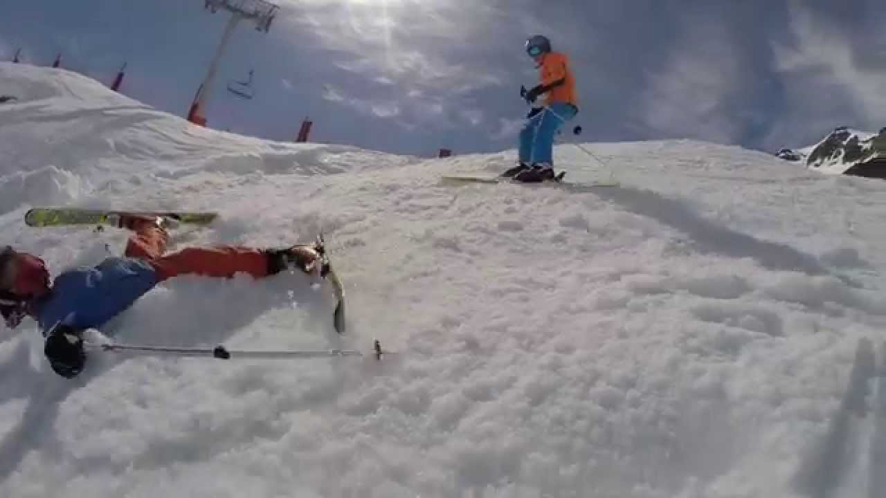 Massive Ski Jump Crash Fail Youtube