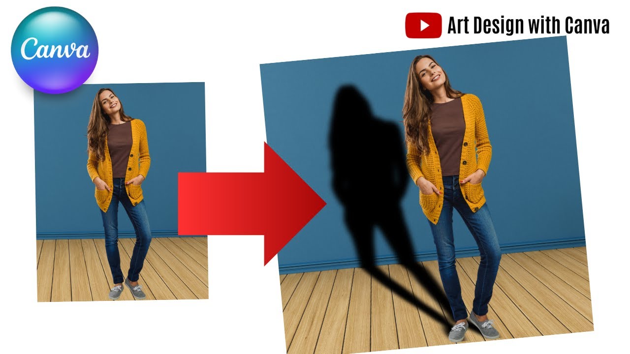 Canva Hacks Create Diffracted Shadow In Canva Tutorial Youtube