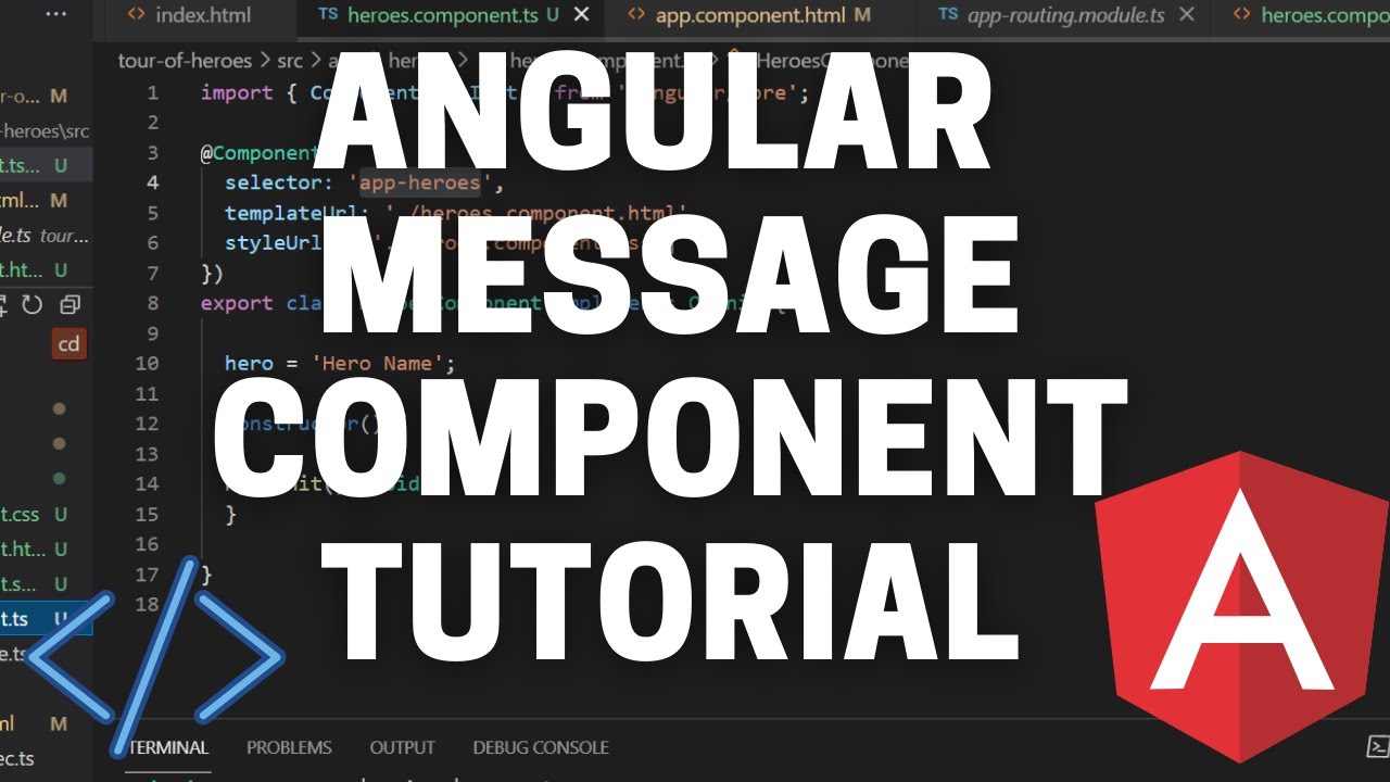 Creating The Messages Component And Injectable Service In The Angular