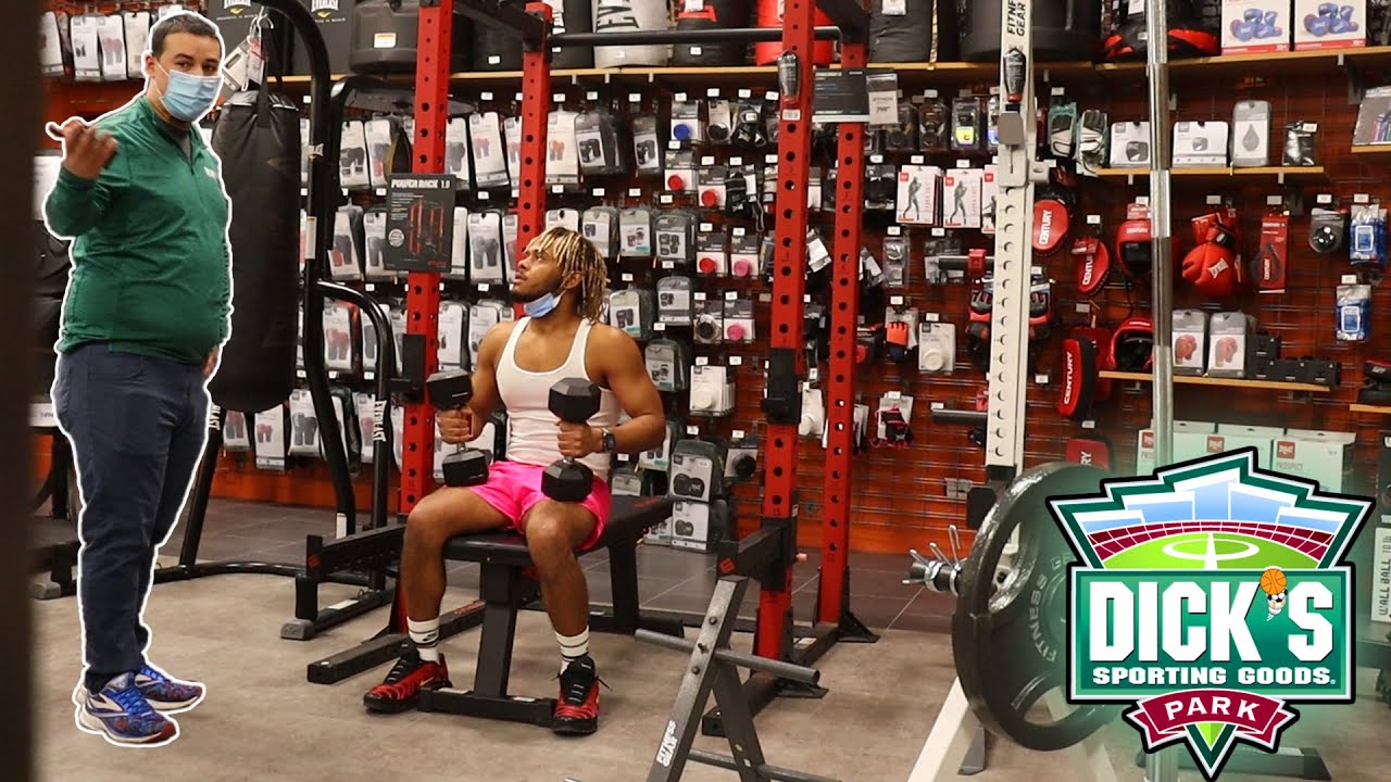Working Out In Dicks Sporting Goods Youtube