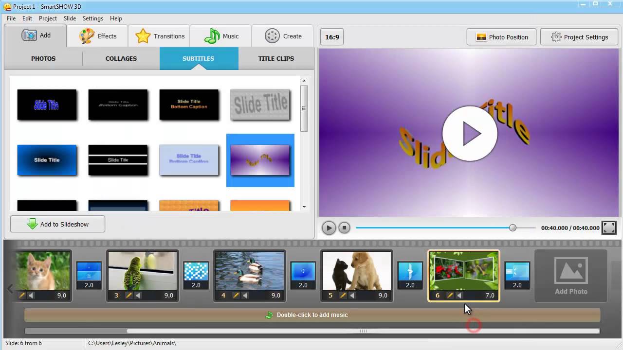How To Make An Animated Slideshow With Music Youtube