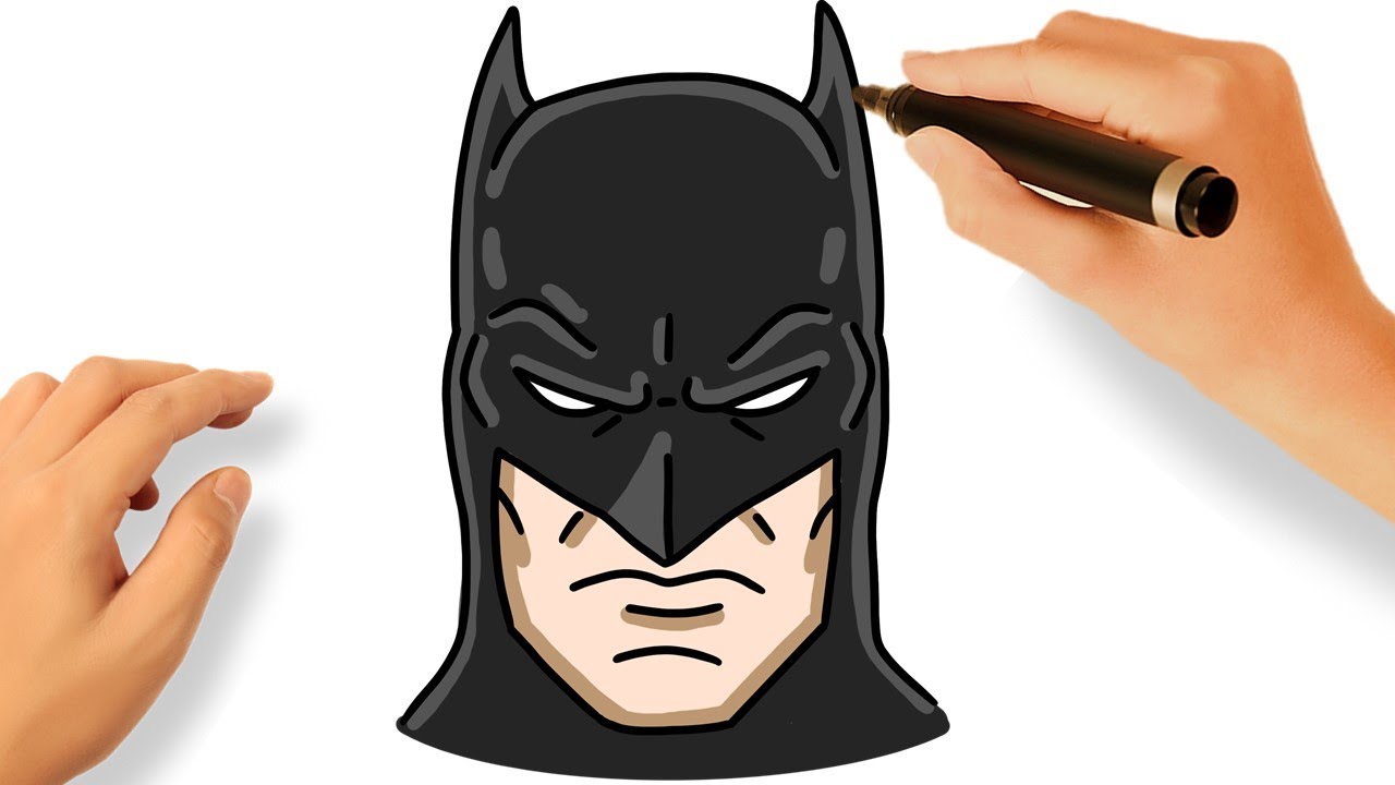 How To Draw Batman Face Easy