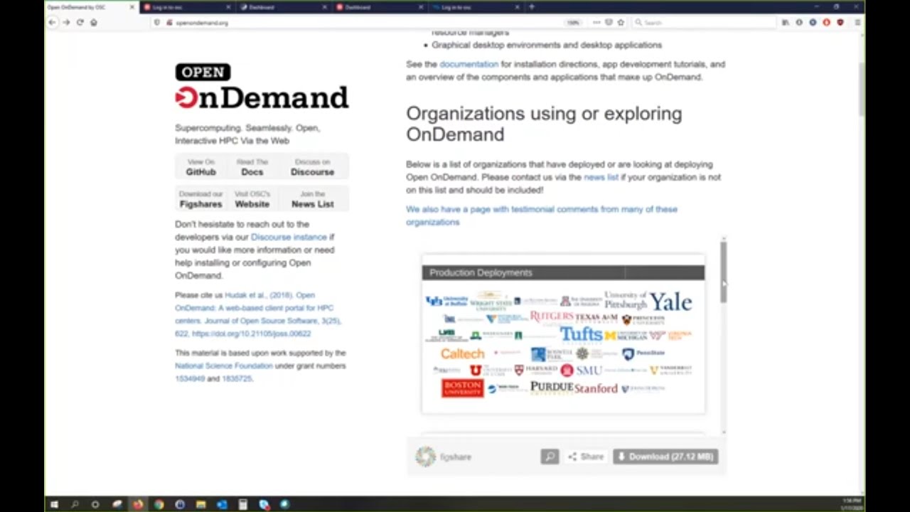 Open Ondemand Walkthrough 200117 Youtube