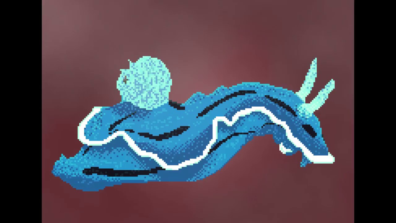 Blue Dragron Sea Slug Pixel Art Youtube