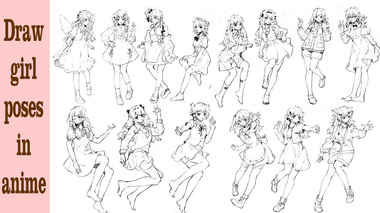 How To Draw Different Anime Girl Poses