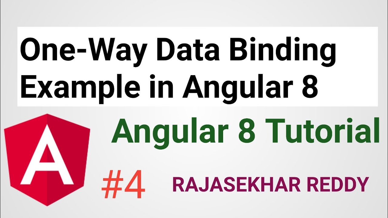 4 One Way Data Binding Example In Angular Angular 8 Tutorial