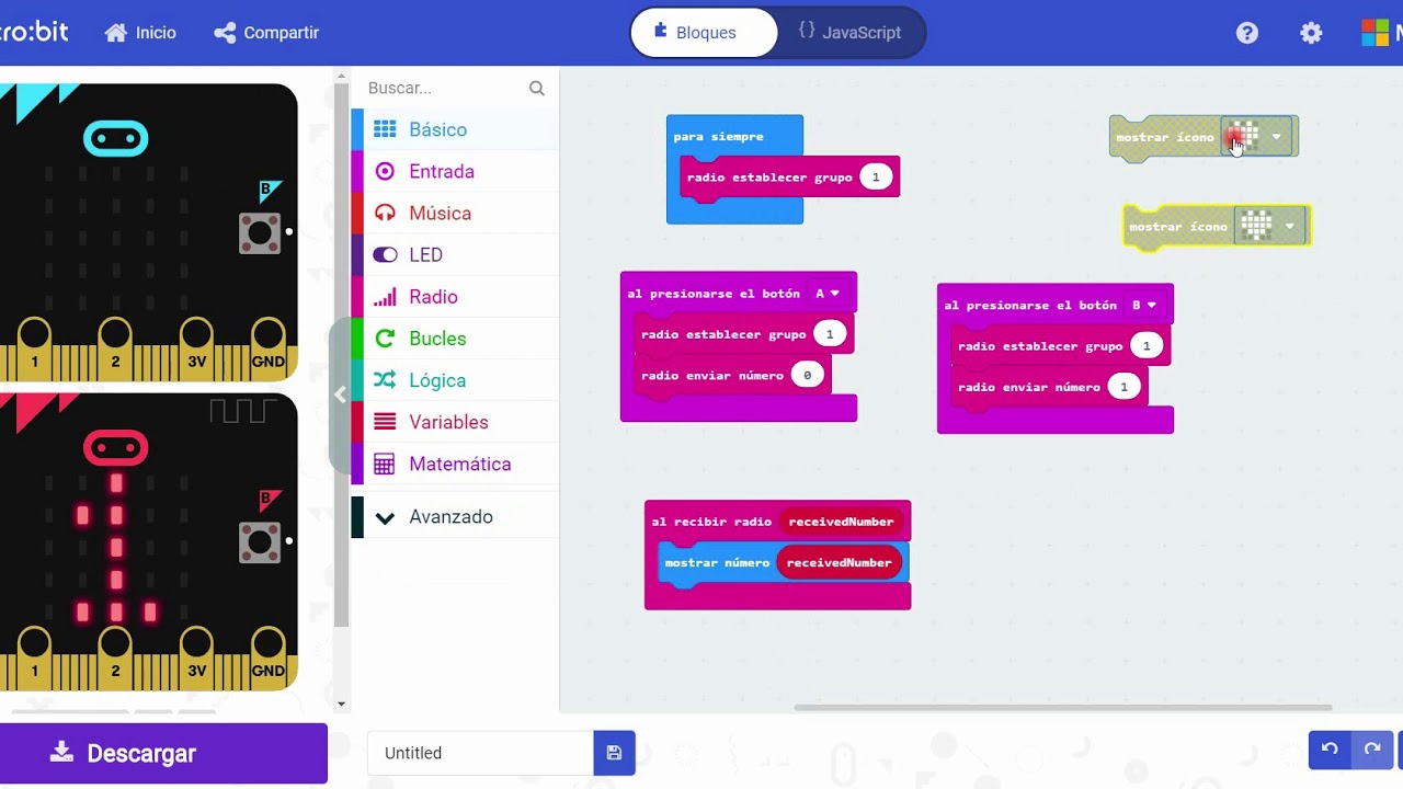 Microbit Radio Parte 2 Youtube