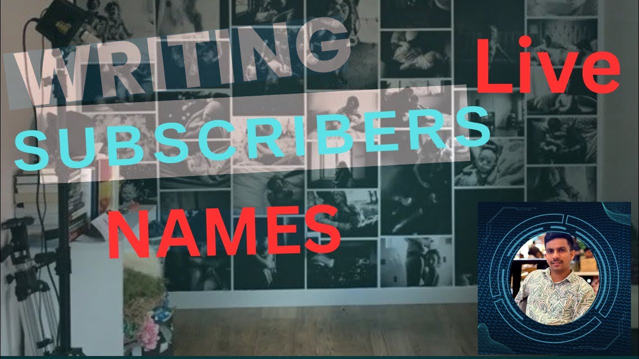 Writing My Subscribers Names пёџ Youtube
