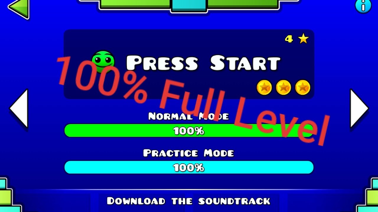 Geometry Dash Subzero Press Start Full Level All Coins 100 No