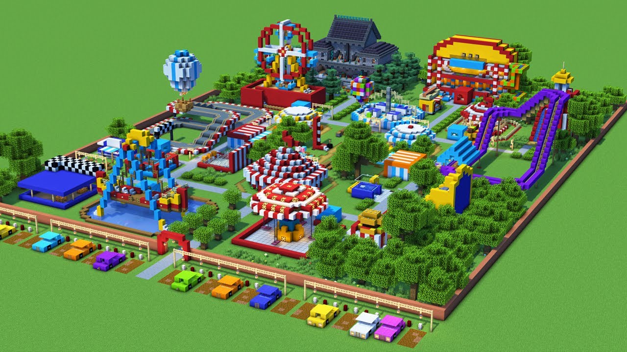 Minecraft Amusement Park Games