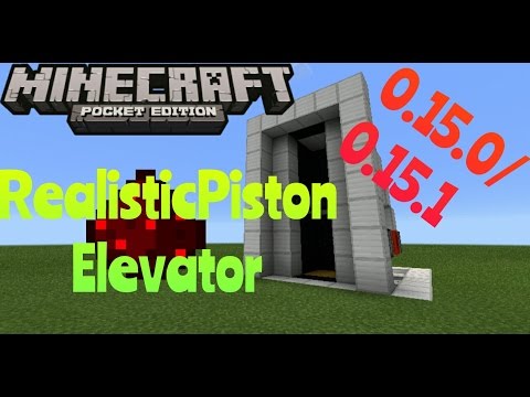 в љ Redstone Tutorial 2 Realistic Piston Elevator Youtube