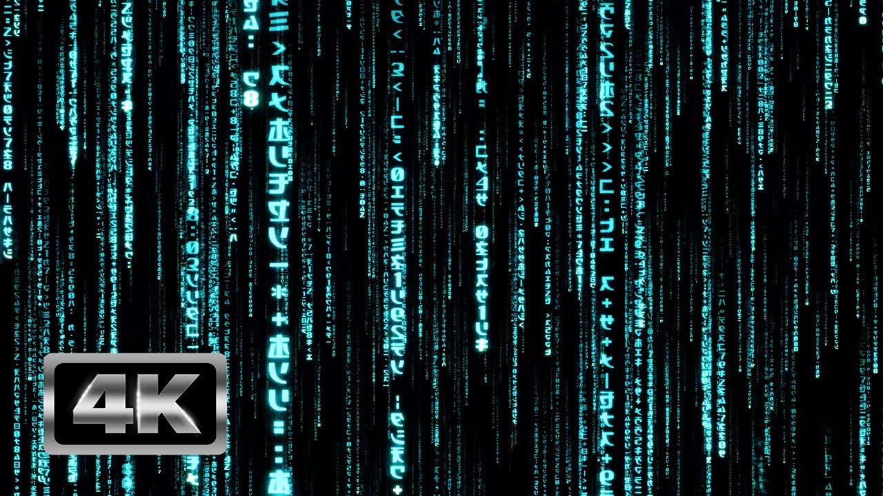 Blue Matrix Code Rain 3d 1 Hour Matrix Theme Tv Screensaver And 4k