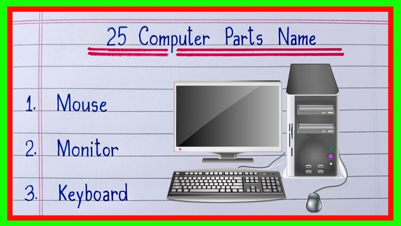 Computer Parts Names Scanner Computer Hardware Product Model