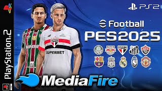 Novo Efootball Pes 2025 Ps2 Iso Download Mediafıre Libertadores 100 ...