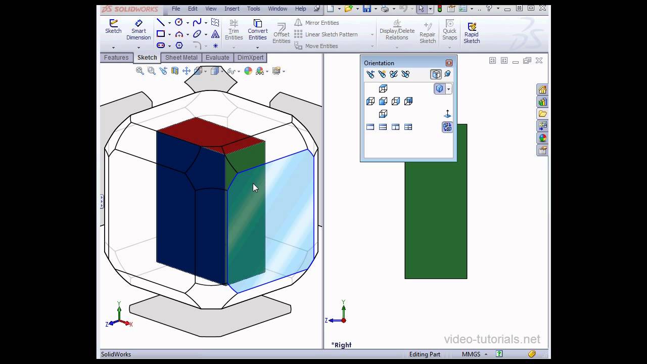 Solidworks Tutorials How To Use The View Selector Youtube