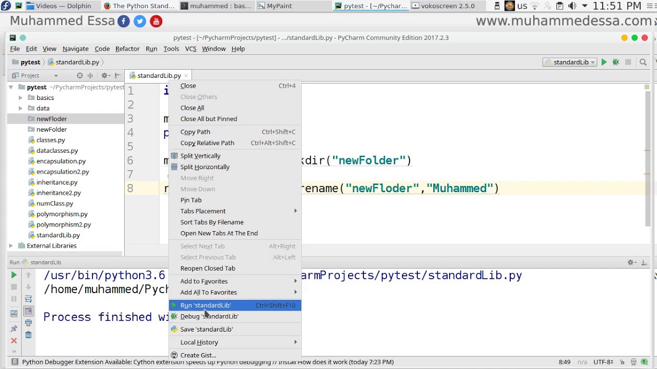 55 Python 3 Standard Library Youtube