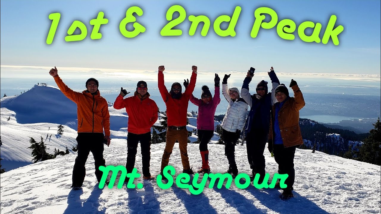 First Peak Second Peak Winter Trail Hike Mt Seymour North