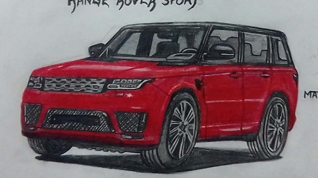 How To Draw A Range Rover Sport 2023 Drawing Land Rover 2022 Step By ...