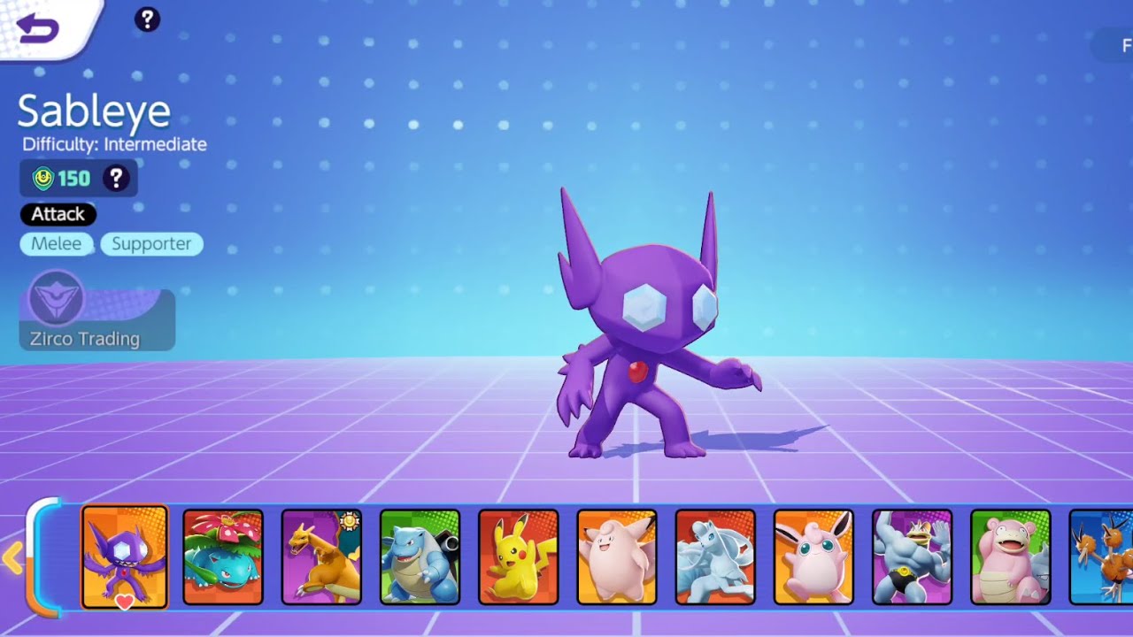Pokemon Unite Sableye Supporter Gameplay Youtube